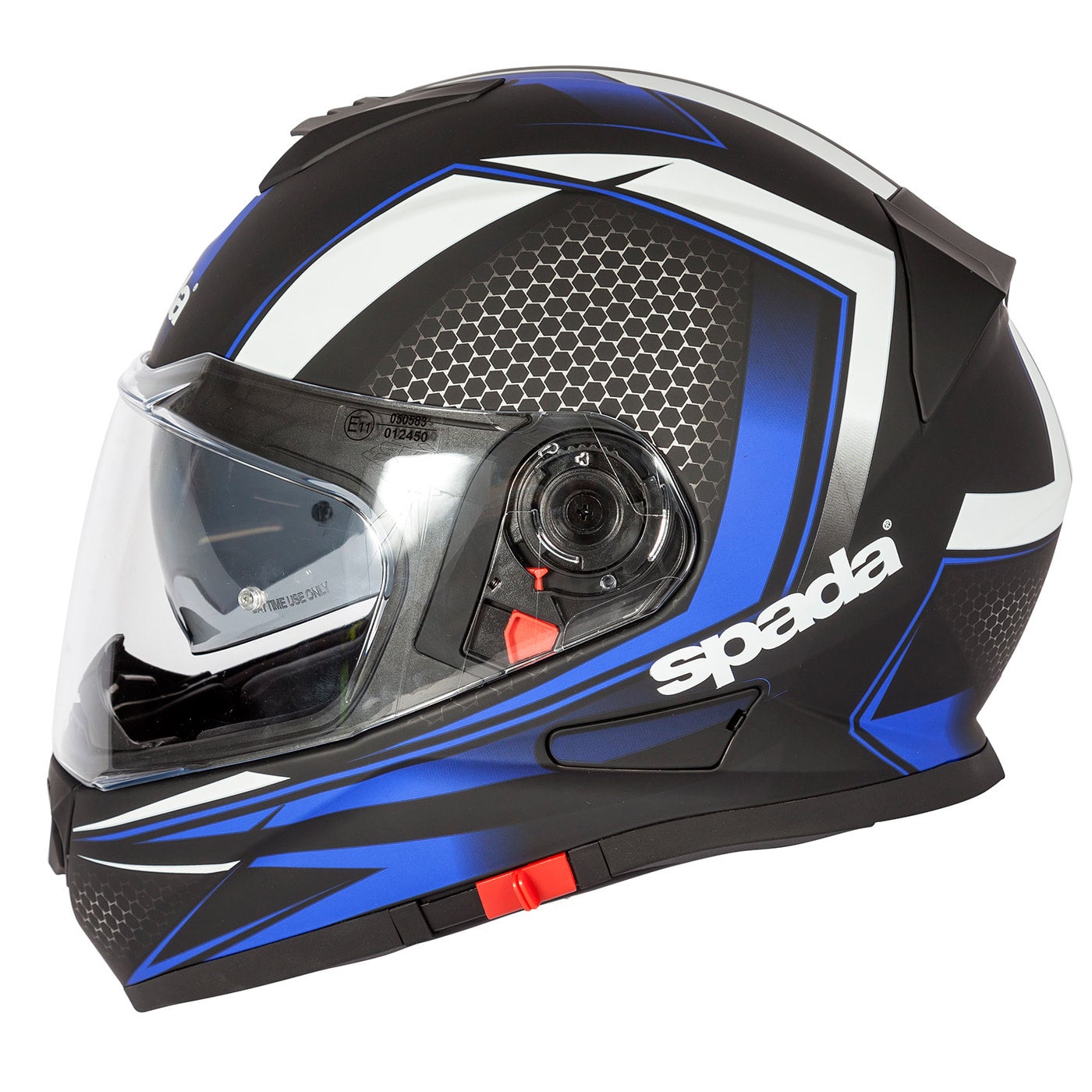 SPADA HELMET RP ONE RENEGADE. BLACK WHITE BLUE | B & R Motorcycles